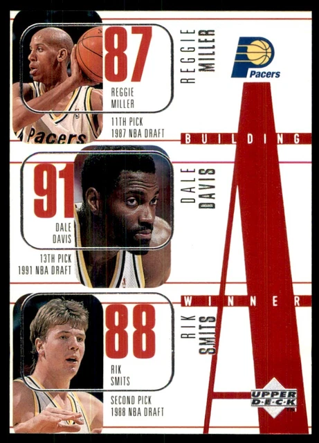 1996-97 PONT SUPÉRIEUR Reggie Miller/Dale Davis/Rik Smits/Travis Best ...