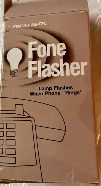 REALISTIC RADIO SHACK Fone Flasher #43-177 Preowned Phone Flasher Lamp ...