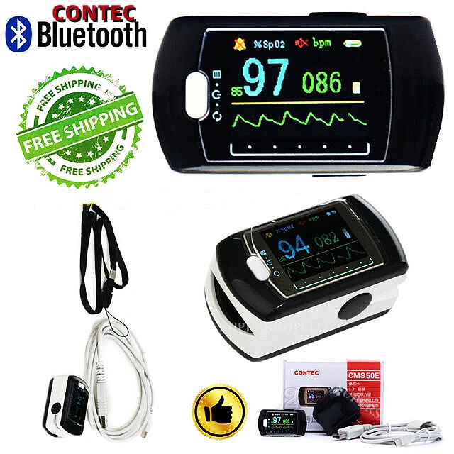 CONTEC CMS50E FINGER Pulse Oximeter Pulse Oximeter Spo2 Blood Oxygen ...