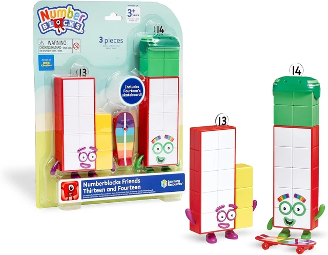 LEARNING RESOURCES NUMBERBLOCKS Treize Et Quatorze Ensemble De ...