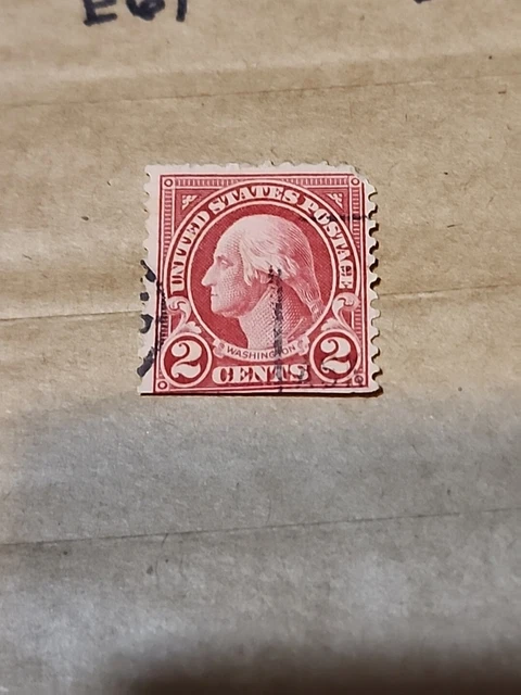 ANCIEN TIMBRE ROUGE vintage US GEORGE WASHINGTON 2c d'occasion non ...