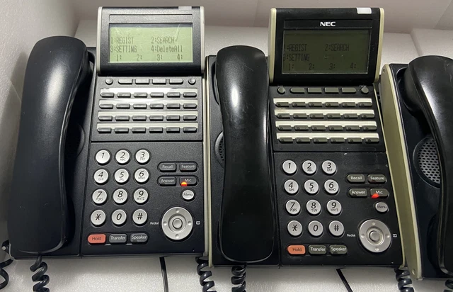 LOT OF 4 NEC DT300 Series DTL-24D-1A (BK)TEL Digital Telephone no power supply $20.00 - PicClick AU