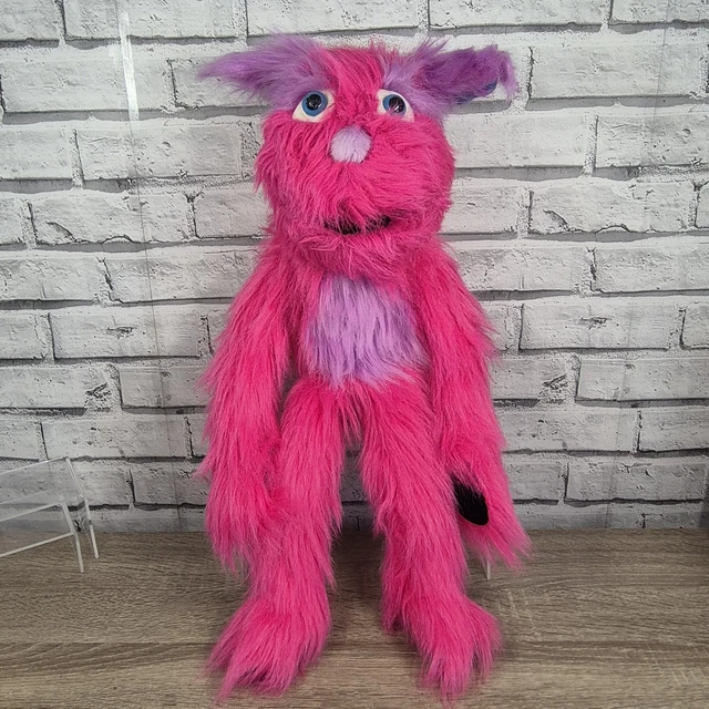 THE PUPPET COMPANY Furry Pink Monster Full Body 22" Hand Puppet Soft ...