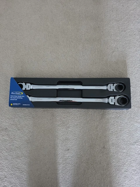 BLUE-POINT 2PC EXTRA Long Double Box Flex-Head Ratcheting Wrench Set BOERMLFS702 £209.95 ...