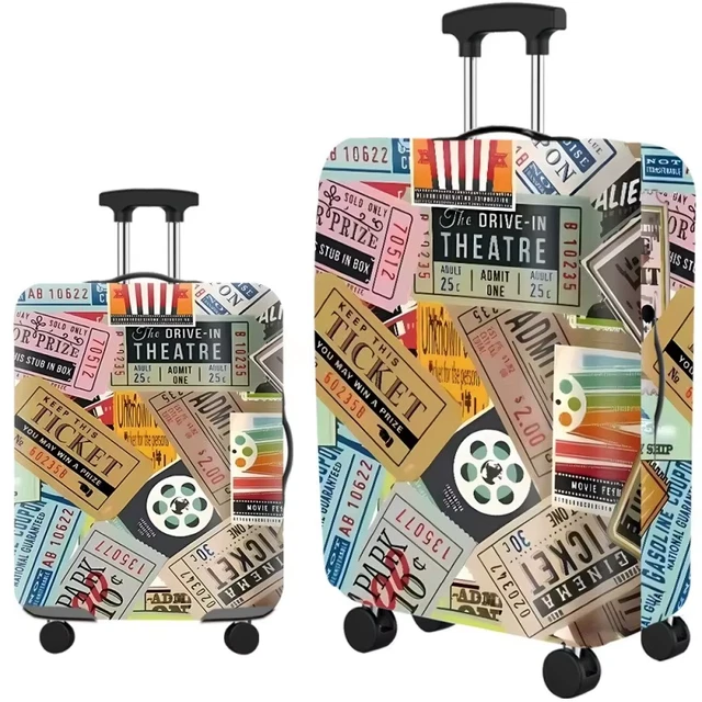 LUGGAGE PROTECTIVE COVER Dust Cover Anti-Scratch Portable Suitcase ...