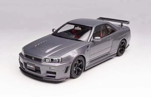 NISSAN SKYLINE GT-R (R34) Nismo CRS - Gun Metallic - 1:18 - Motorhelix ...