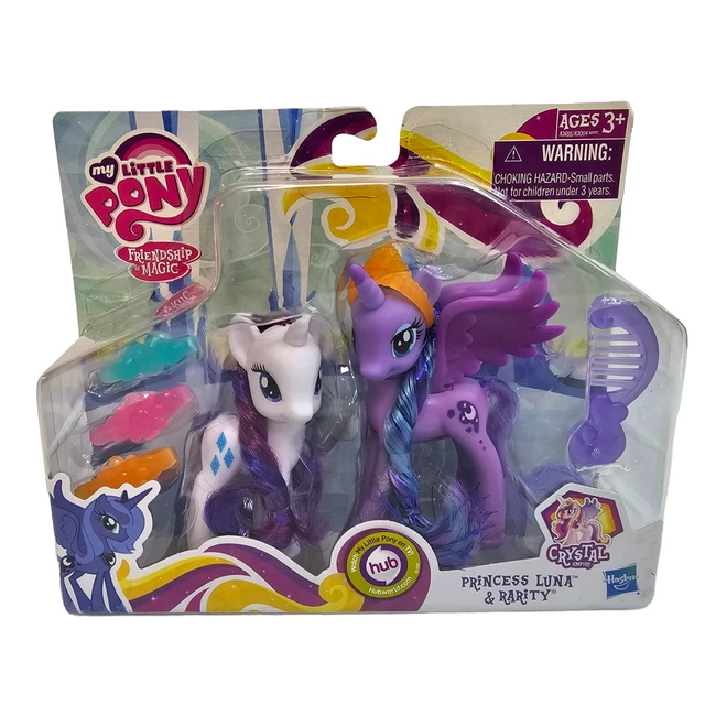 HASBRO MY LITTLE Pony Crystal Empire Princess Luna & Rarity New MLP G4 ...
