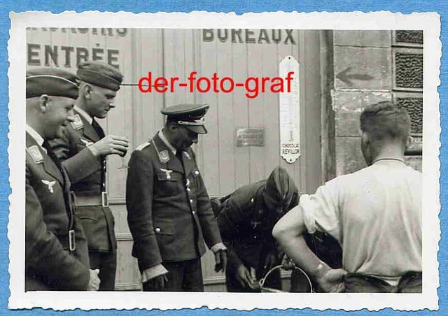 FOTO, FRANKREICH, OFFIZIERE, Stab Koluft 12, um 1940 ! AF7120 EUR 14,49 ...