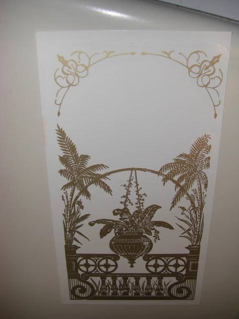 ANTIQUE CLOCK GLASS door decorative transfer / decal £24.01 - PicClick UK