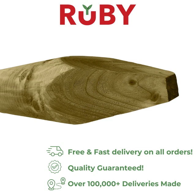 MACHINE ROUND FENCE Posts Treated Timber Garden Fence Smooth Wood Tree ...