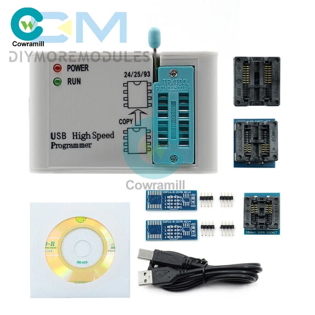 NEW PROGRAMMER KIT High-Speed USB SPI BIOS Flasher Flash Programming ...
