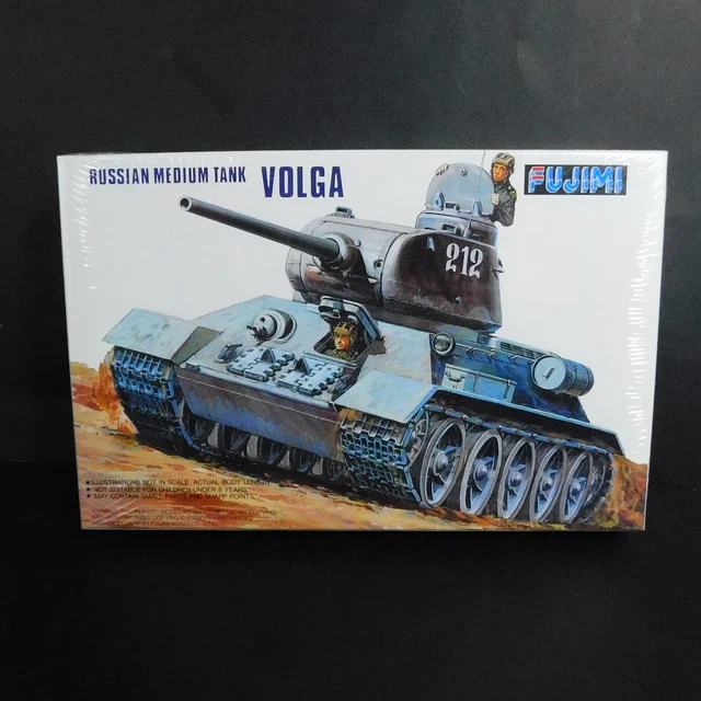 FUJIMI RUSSIAN MEDIUM Tank Volga Kit 1:76 Scale Model World Armor ...