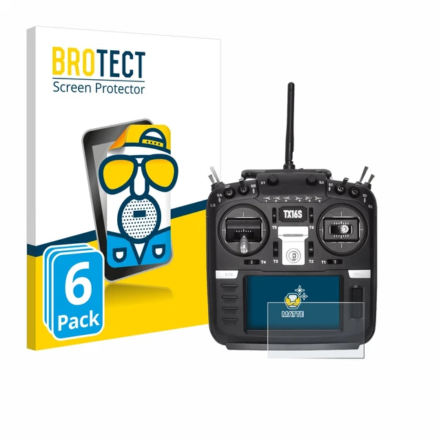 6 PACK ANTI Glare Screen Protector for Radiomaster TX16S Matte ...