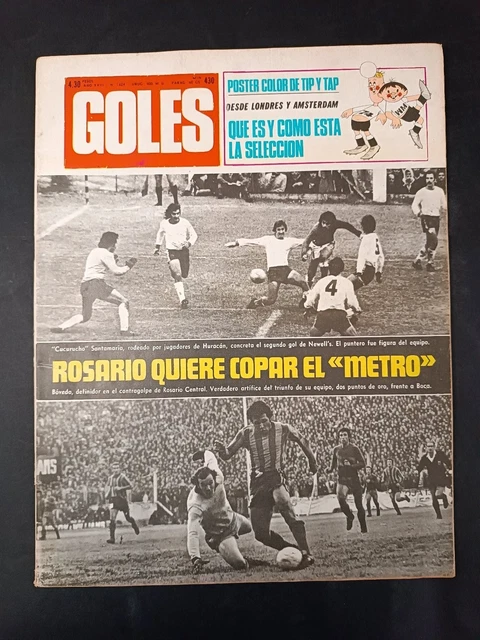 RIVISTA GOLES FOOTBALL Argentino (1974) n 1324 - Rosario EUR 20,00 ...