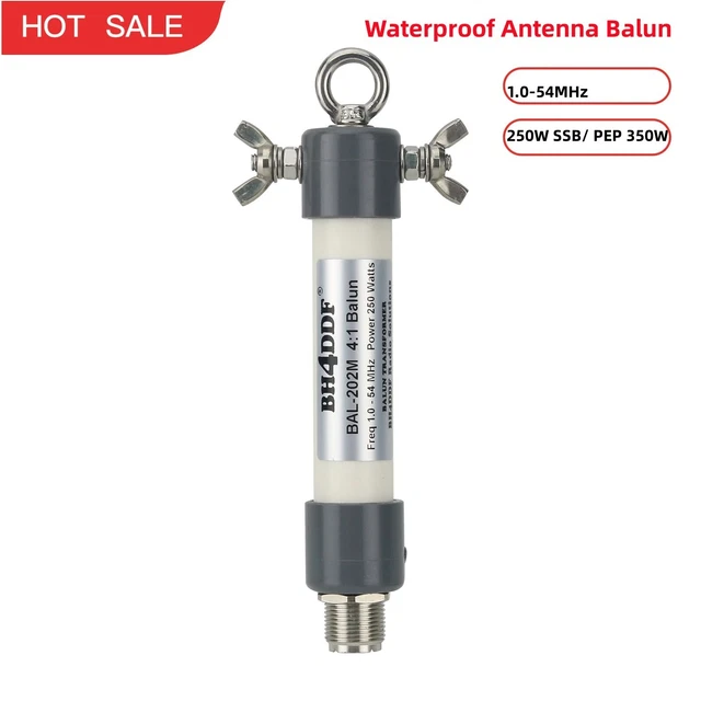 BH4DDF BAL-202M 4:1 Shortwave Balun 200ohms Waterproof Antenna Balun 1 ...