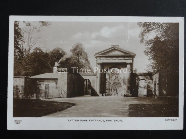 CHESHIRE KNUTSFORD TATTON Park Entrance - Old RP Postcard by Grenville ...
