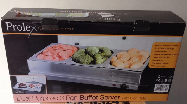 PROLEX BUFFET / HOT TRAY FOOD SERVER FOOD WARMER - New Old Stock £10.00 ...