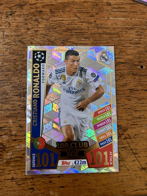 MATCH ATTAX UEFA Champions League 2017/18 #428 - Cristiano Ronaldo 101 100 Club EUR 15,00 ...