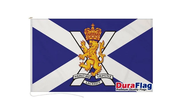 ROYAL REGIMENT OF SCOTLAND 90cm x 60cm FLAG DURAFLAG Hard Wearing Rope ...