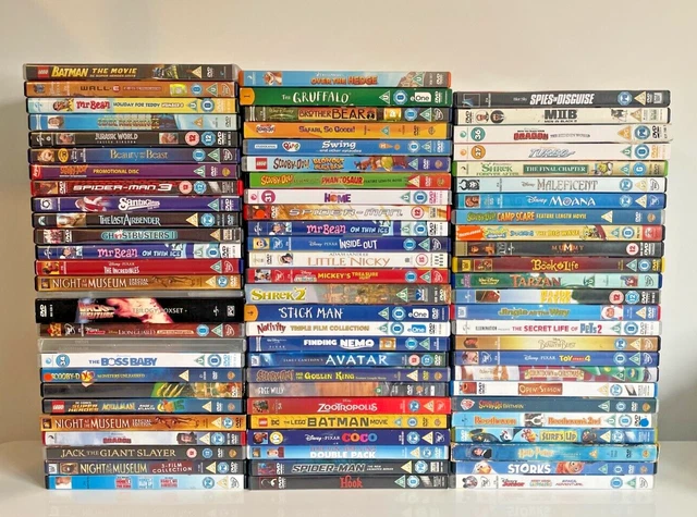 DVD PICK & Mix Kids Movies Children's Films £1.99 Each Build A Bundle ...