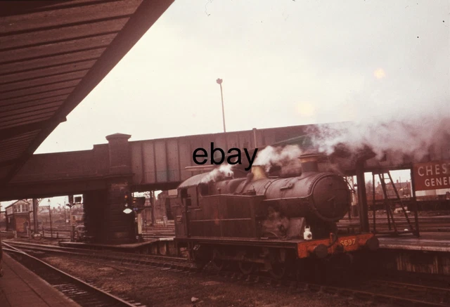 35MM RAILWAY SLIDE - Steam Loco 0-2-6T. 6697 @ Chester General £2.99 ...