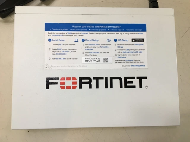 FORTINET FORTIGATE 60F Fg-60F Ngfw Network Security Firewall With Ac ...