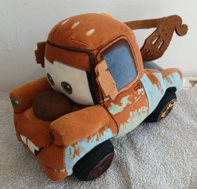 DISNEY PIXAR CARS Rusty Tow Truck Brown Soft Toy Plush Lightening ...