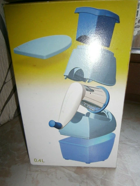 TUPPERWARE &CHEESE MILL& Mahlchef Reibe Blau für Käse, Schokolade u ...