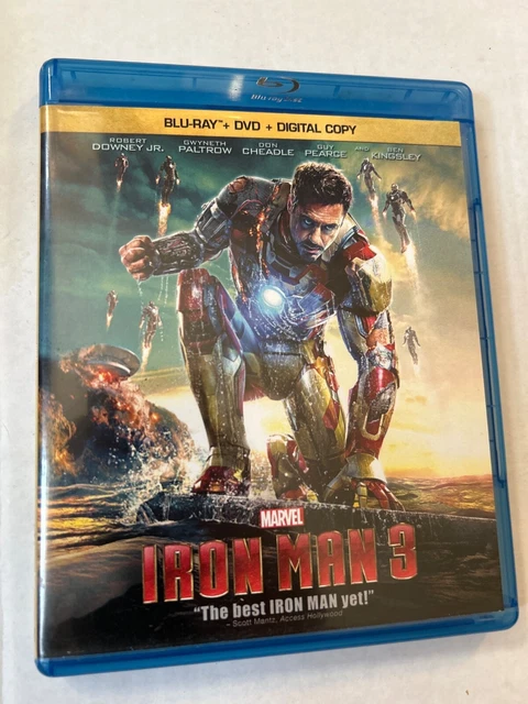 IRON MAN 3 (Blu-ray/DVD, 2013, 2-Disc Set, Includes Digital Copy) $8.95 ...