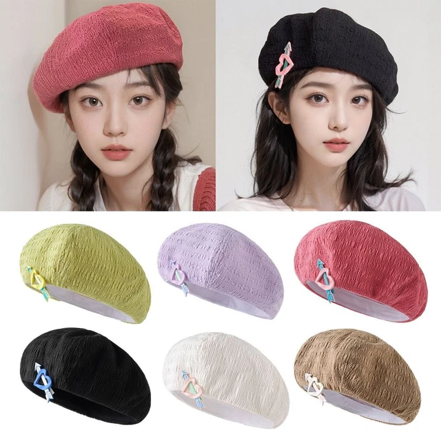 RETRO WOMEN BERET Hats British Girl Berets Flat Cap Spring Autumn ...