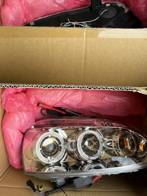 NEW 2006-2010 VW Volkswagen mk5 jetta ecode headlights Halo Euro Plug ...