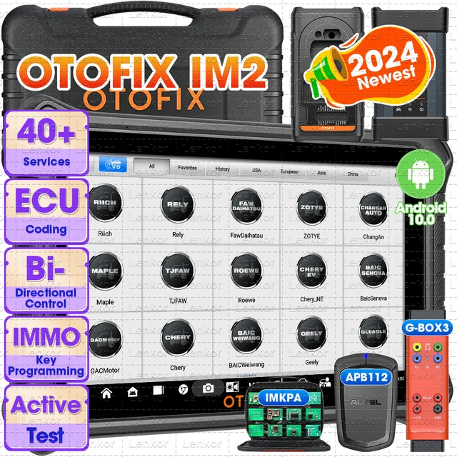 2024 OTOFIX IM2 IMMO Key Programming ECU Coding Car Diagnostic Scanner ...