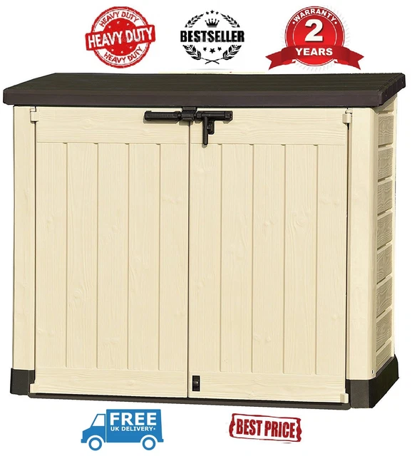 LARGE MOBILITY SCOOTER Storage Shed Plastic Storage Box Garden Shed ...