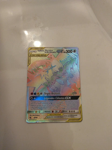 Carte Pokemon Sulfura Electhor Et Artikodin Gx 69 68 Sl11 5 Destinées