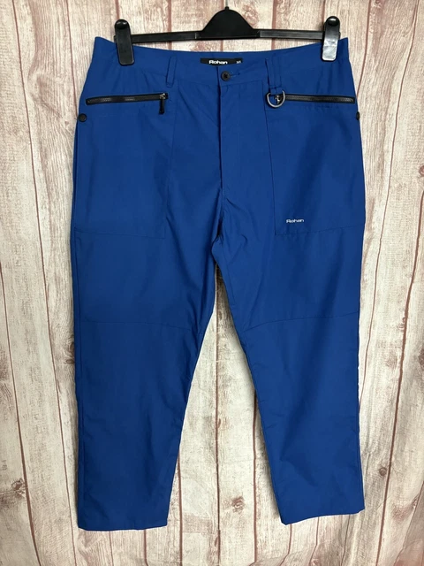 ROHAN 'AIRLIGHT' BAGS UV Protection Men's Walking Trousers Royal Blue ...