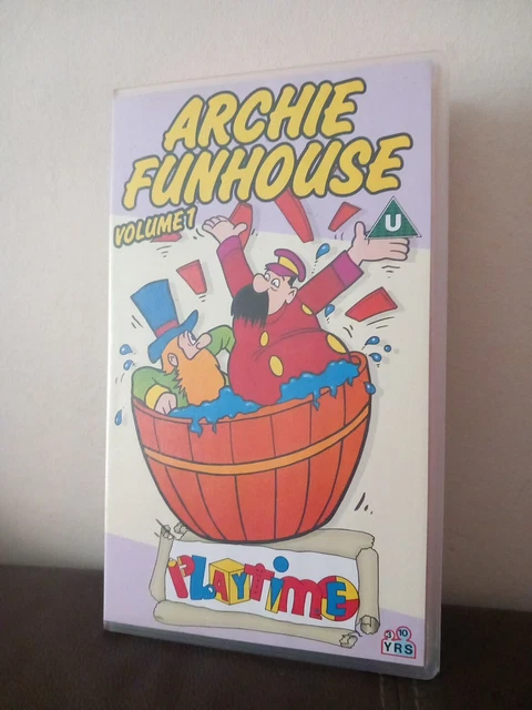 RARE CARTOON VHS Video TAPE 'ARCHIE FUNHOUSE VOLUME 1 PLAYTIME 1989 ...