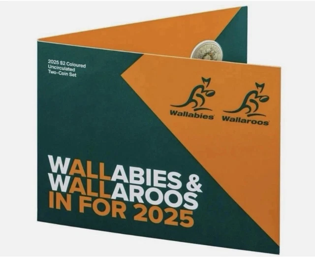 2025 WALLABIES/WALLAROOS $2 coins - TWO COIN - Two Dollars Set $17.99 ...