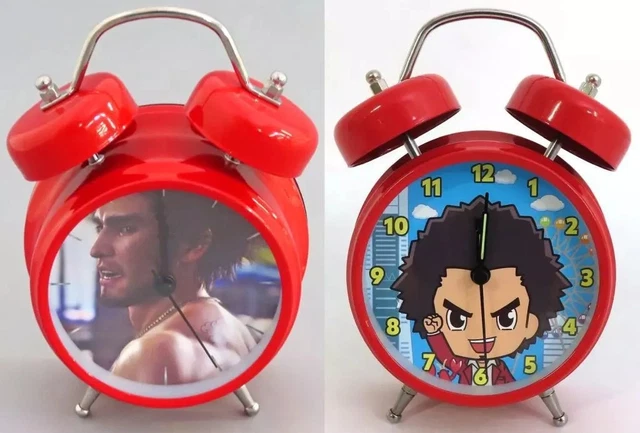 SEGA YAKUZA KASUGA Ichiban Voice Alarm Clock Set Table Wall Clock Two ...