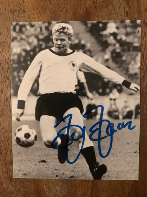 HELMUT HALLER AUTOGRAMM Fußball DFB Adidas Augsburg Juventus Turin ...