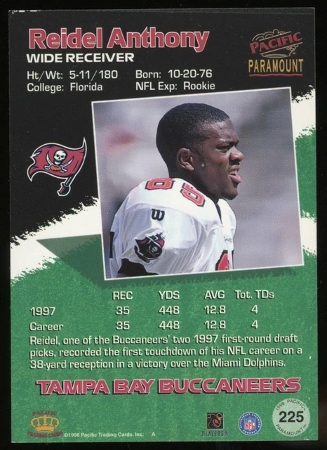 1998 PACIFIC PARAMOUNT Reidel Anthony Card #225 EUR 2,10 - PicClick FR