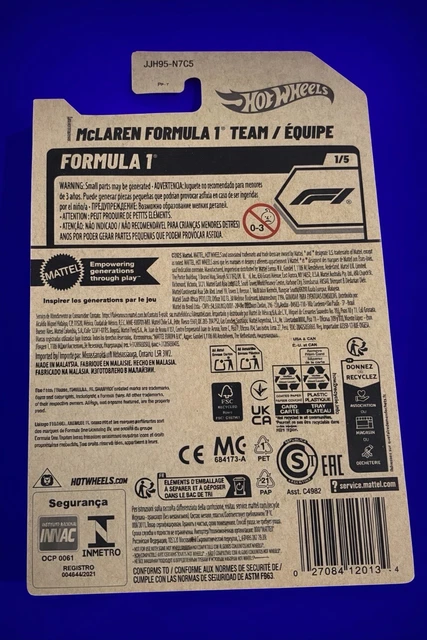 HOT WHEELS 2026 Case B McLaren Formula One Team F1 #20 S53 $10.50 ...