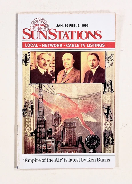 1992 1/30-2/5 SUNSTATIONS local tv CLEVELAND AREA Ken Burns "Empire of ...