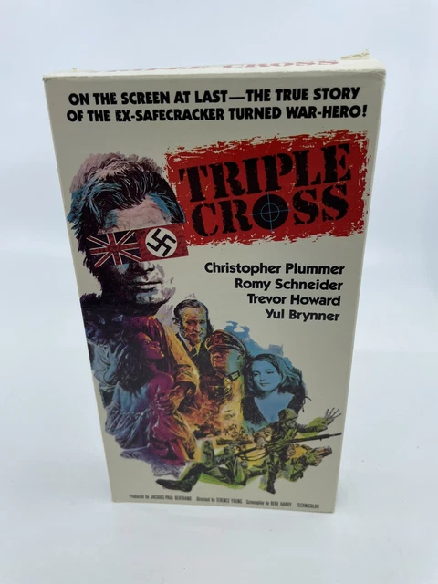 TRIPLE CROSS VHS Christopher Plummer, Romy Schneider, Yul Brynner ...