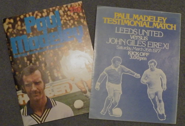 LEEDS UNITED F C - Paul Madeley Testimonial Match 1977 £10.00 - PicClick UK