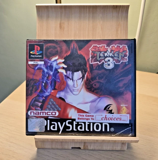 TEKKEN 3 PS1 (PAL) Rare Ex-Rental Disc + Box CHOICES Bingley Collector ...
