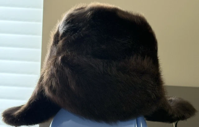 VINTAGE RUSSIAN Ushanka/Trapper Hat Made With American Mink Fur Unisex ...