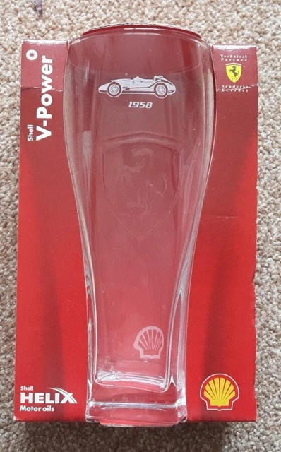 SHELL V-POWER FERRARI 1958 Campioni del Mondo F1 Drinking Glass £12.49 ...