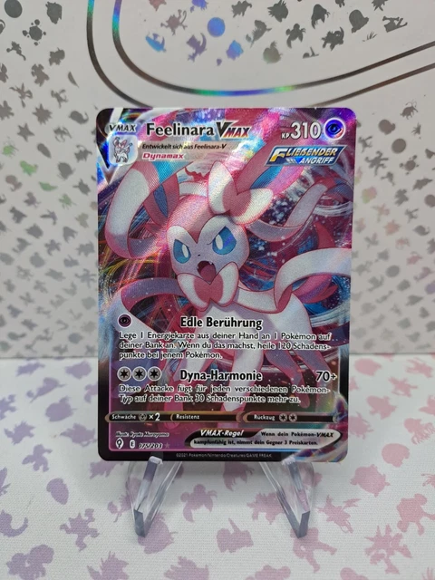 POKEMON KARTE FEELINARA Vmax 075/203 Drachenwandel Ultra Rare Near Mint ...