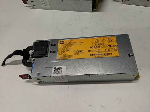 JOB LOT OF 10 HP 750W Common Slot Platinum Plus PSU HP DL360p, DL380p ...
