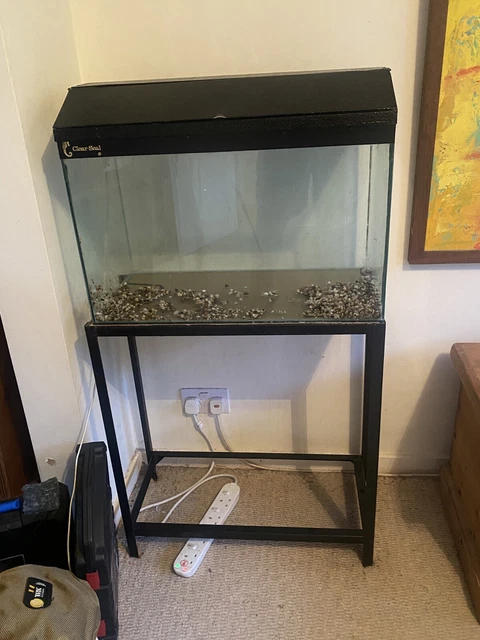 CLEAR SEAL FISH Tank with metal Stand, Filter, Air Pump plus other ...